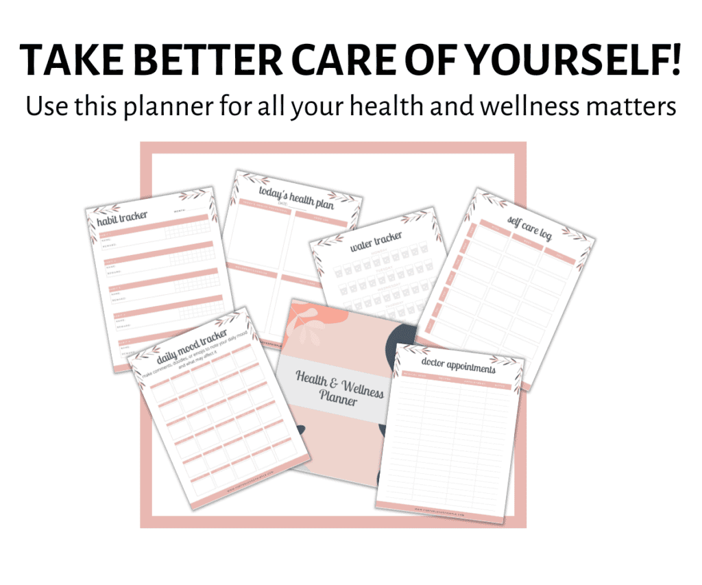 Health and Wellness Planner Printable by For the Love of Simple